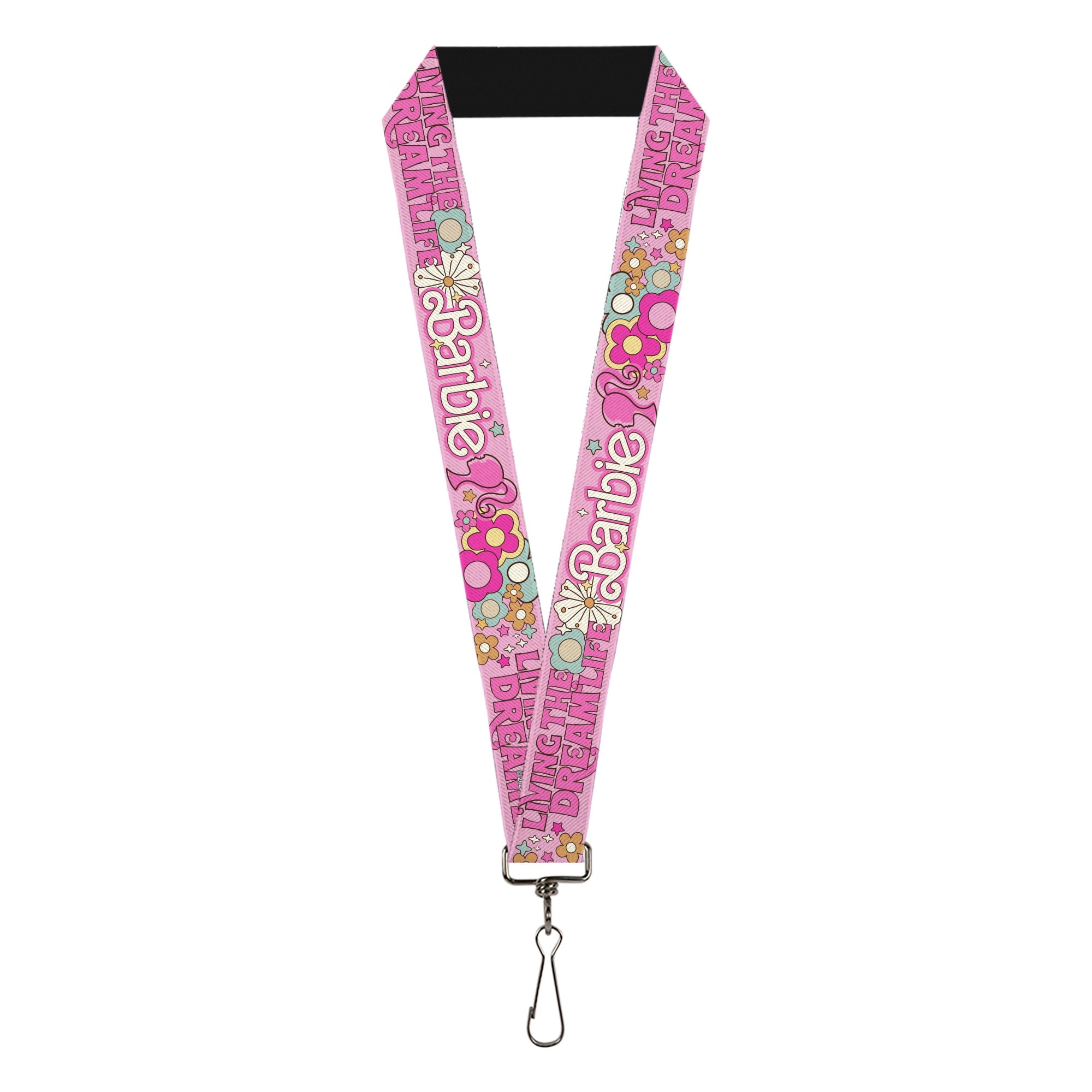 Barbie Lanyard, Barbie Living the Dream Life Icons Collage Pinks ...