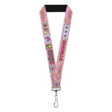 Barbie Lanyard, Barbie Smart Beautiful Strong Icons Pink Multi Color ...