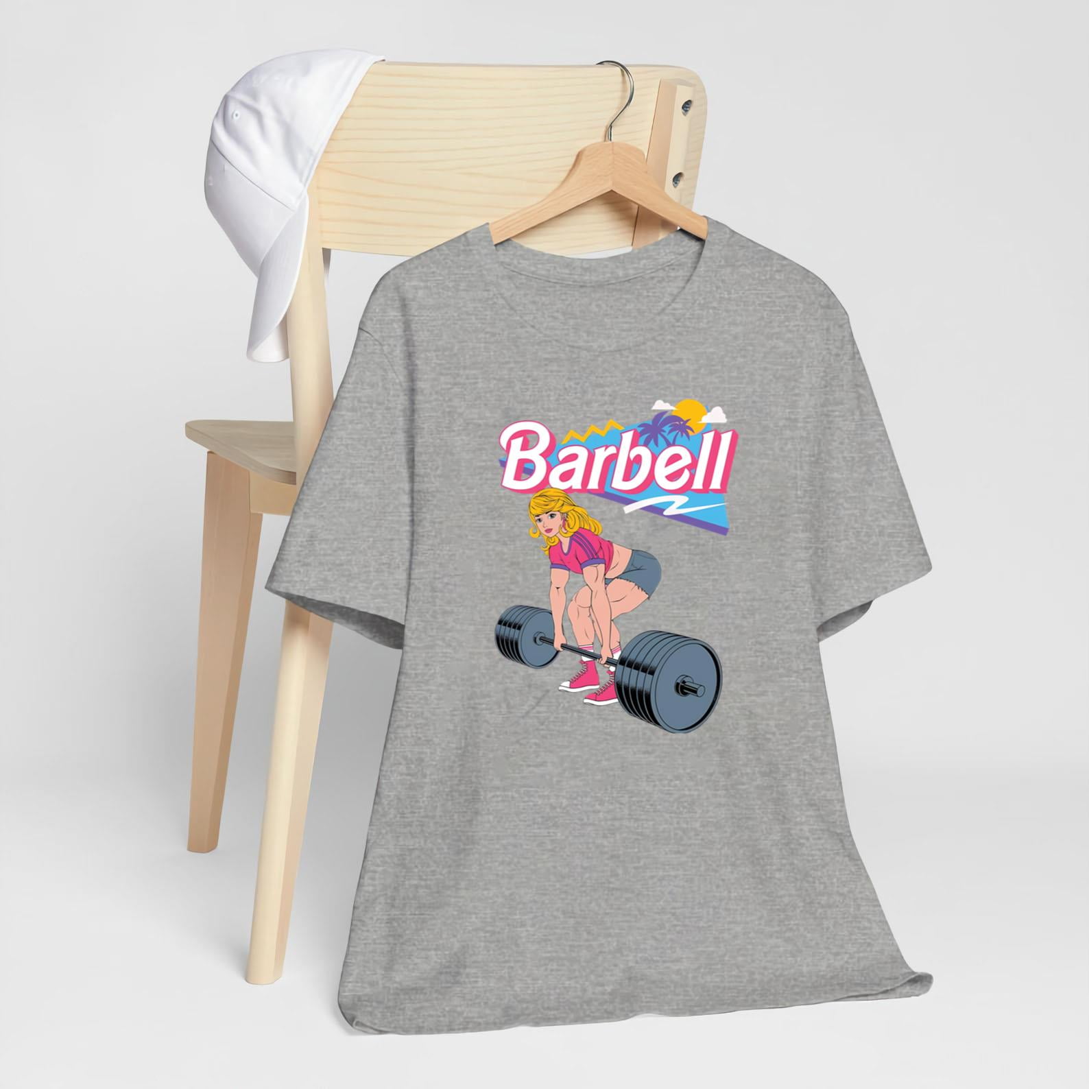 Barbie Lifting Barbell T-SHIRT, for men & women, up to size 5XL.-TH56872 - Walmart.com