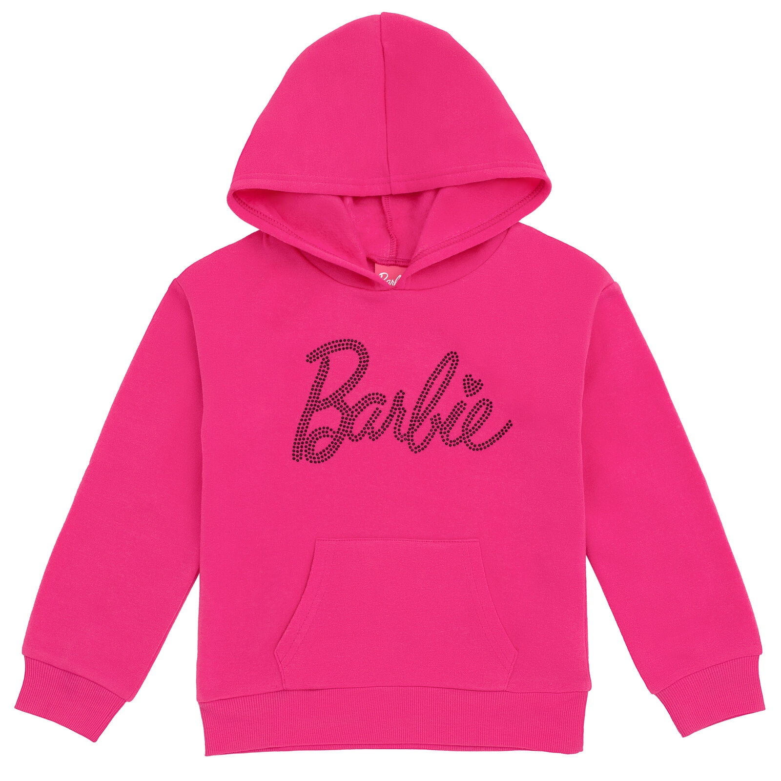 Barbie Little Girls Hoodie, Fleece Pullover, Pink Sweatshirt, Graphic ...