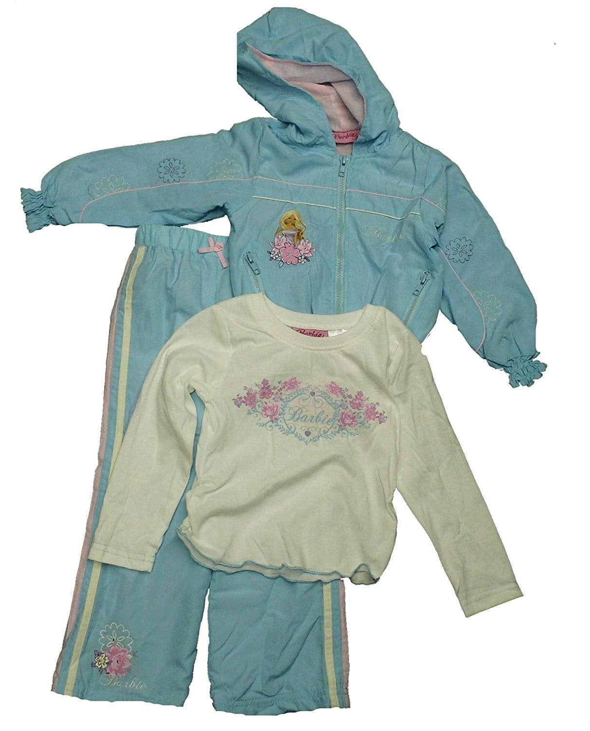 Barbie Little Girls' Toddler 3pc Set Light Blue 2T - Walmart.com