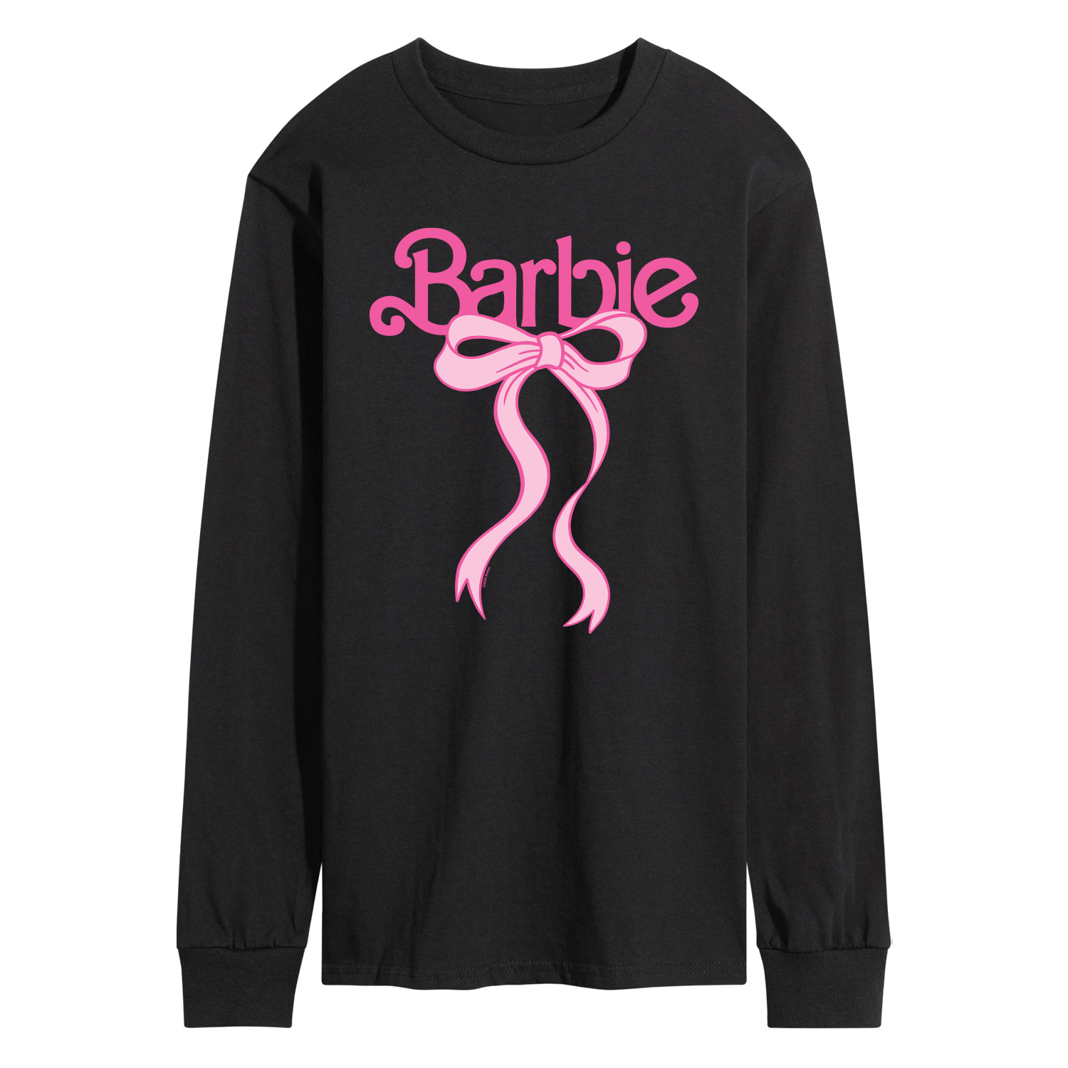Barbie - Logo Coquette Bow - Men's Long Sleeve Graphic T-Shirt ...