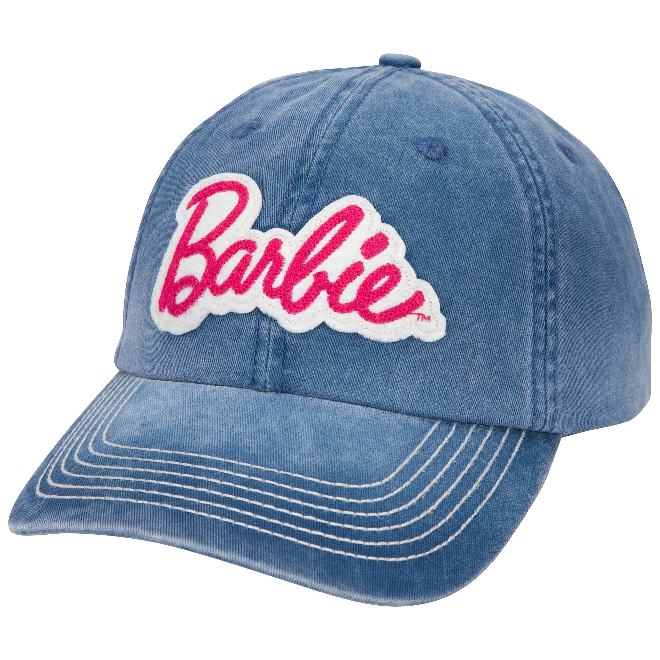Officially Licensed Barbie Logo Snapback Denim Baseball Cap ...