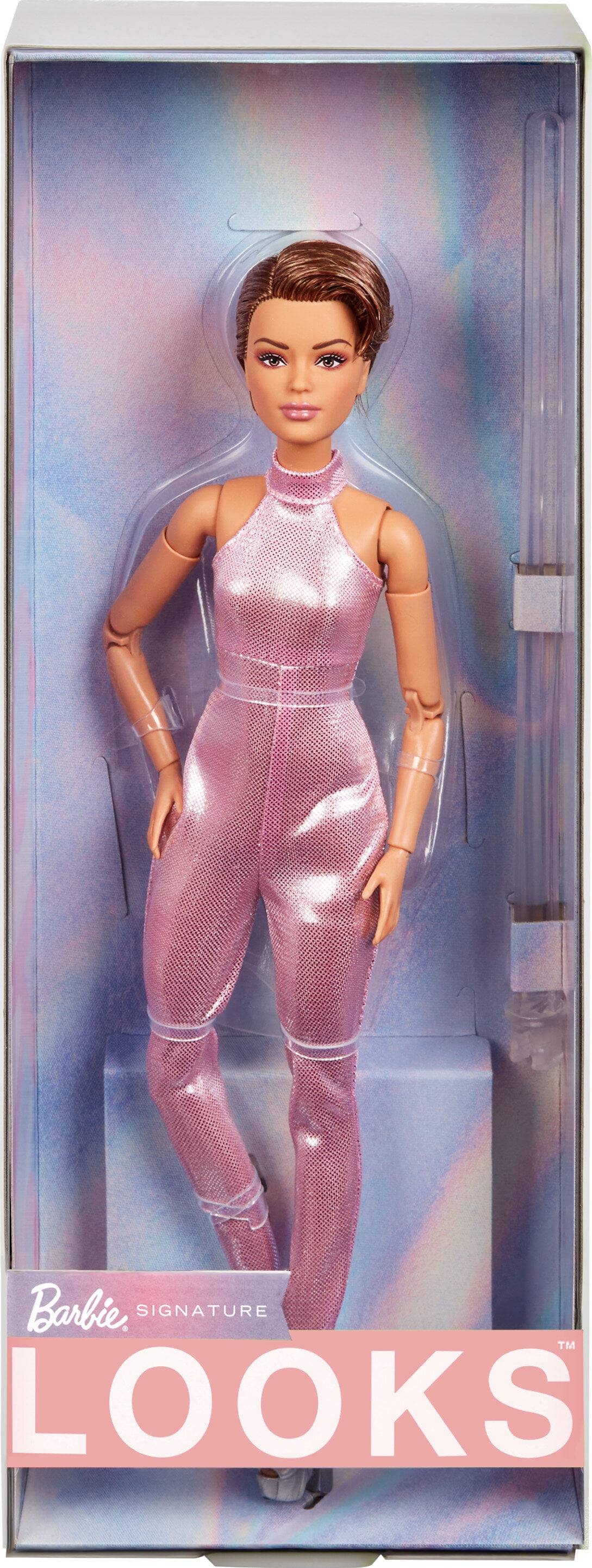 Barbie Looks No. 22 Collectible Doll with Pixie Cut and Sequined Y2K ...