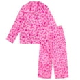 Barbie Lounge Pajama Shirt and Pants Sleep Set Logo Little Kid to Big ...