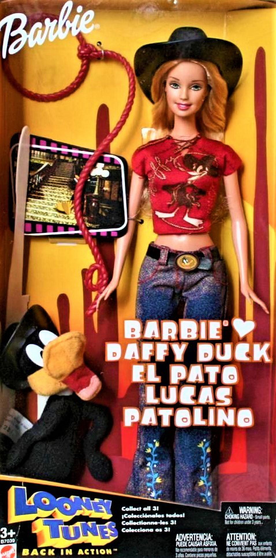 Barbie Loves Daffy Duck Doll with Plush Looney Tunes Back in Action ...