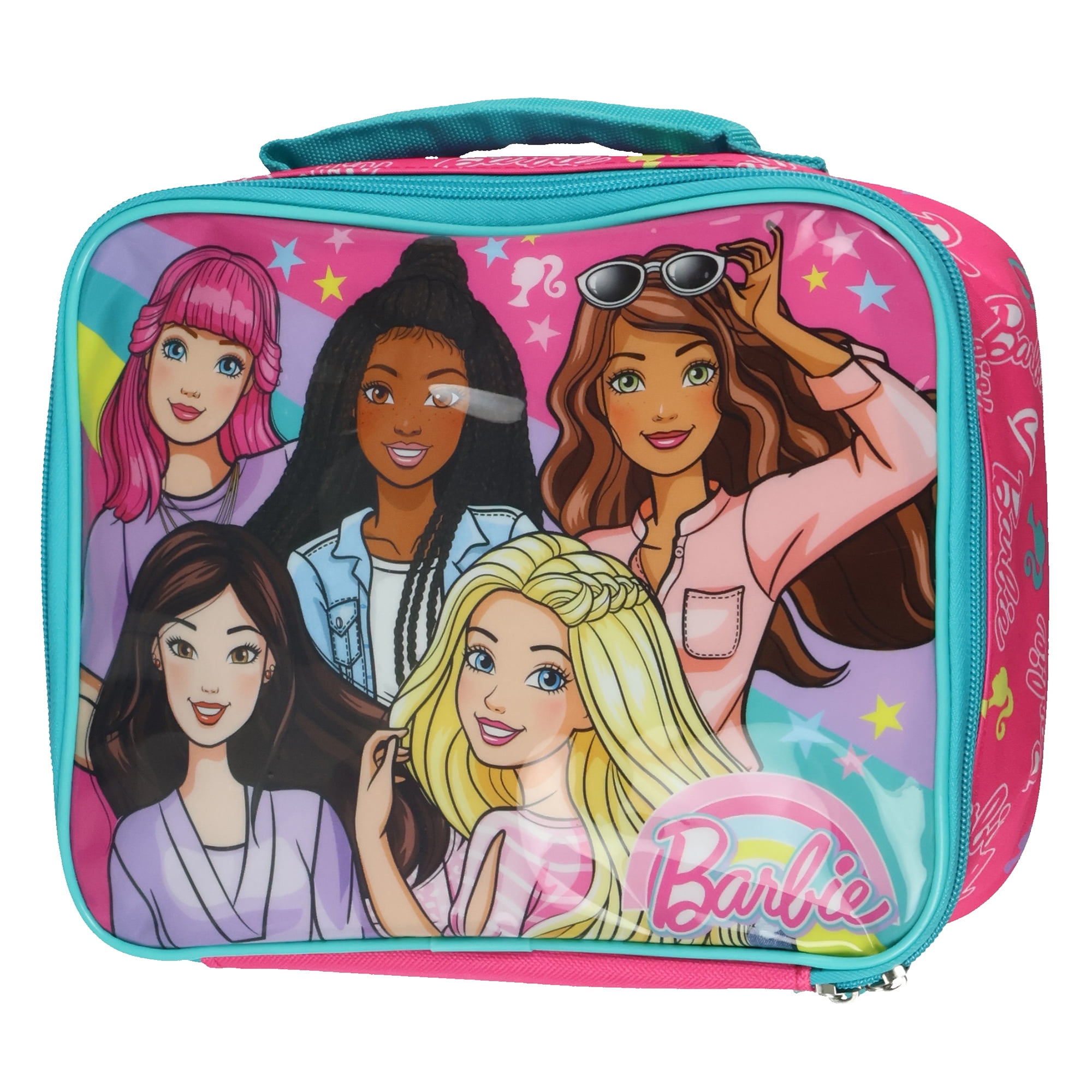 Barbie Lunch Box Barbie and Friends Insulated Lunch Tote Bag - Walmart.com