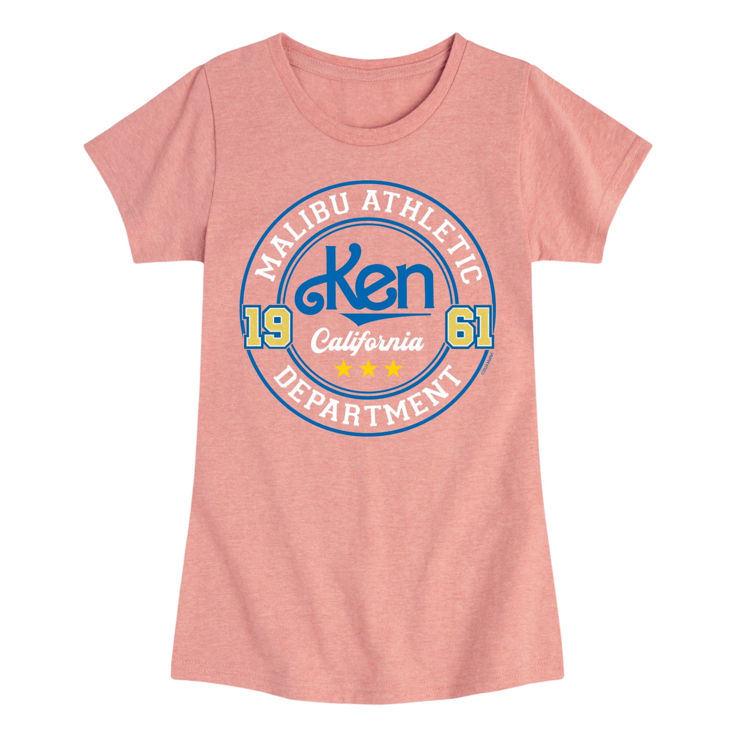 Barbie - Malibu Athletic Dept Ken - Girls Fitted Short Sleeve Graphic T ...