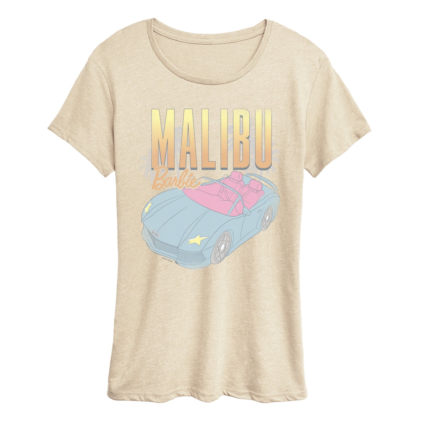 Barbie - Malibu Beach Car - Women's Short Sleeve Graphic T-Shirt ...