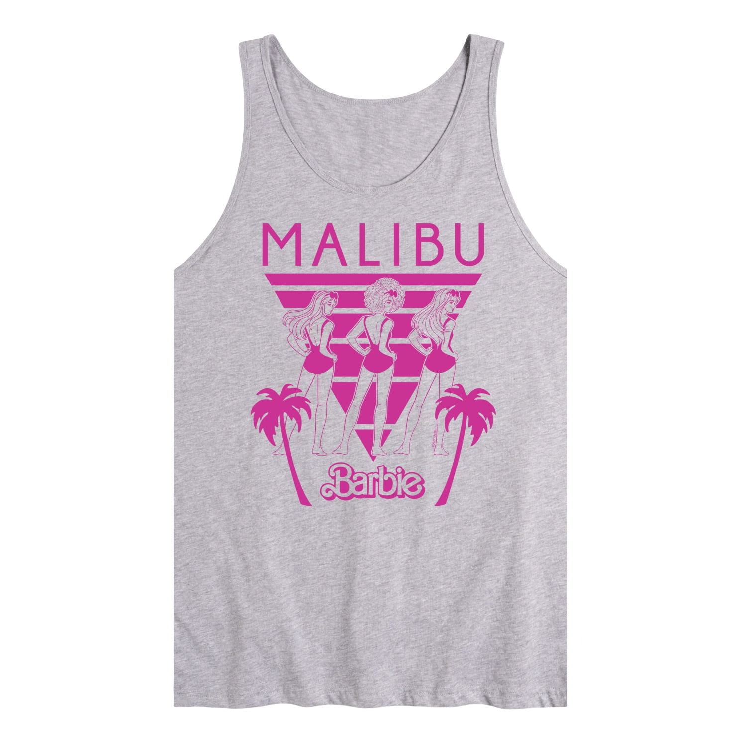 Barbie - Malibu - Retro Palm Trees & Bathing Suits - Men's Jersey Tank ...