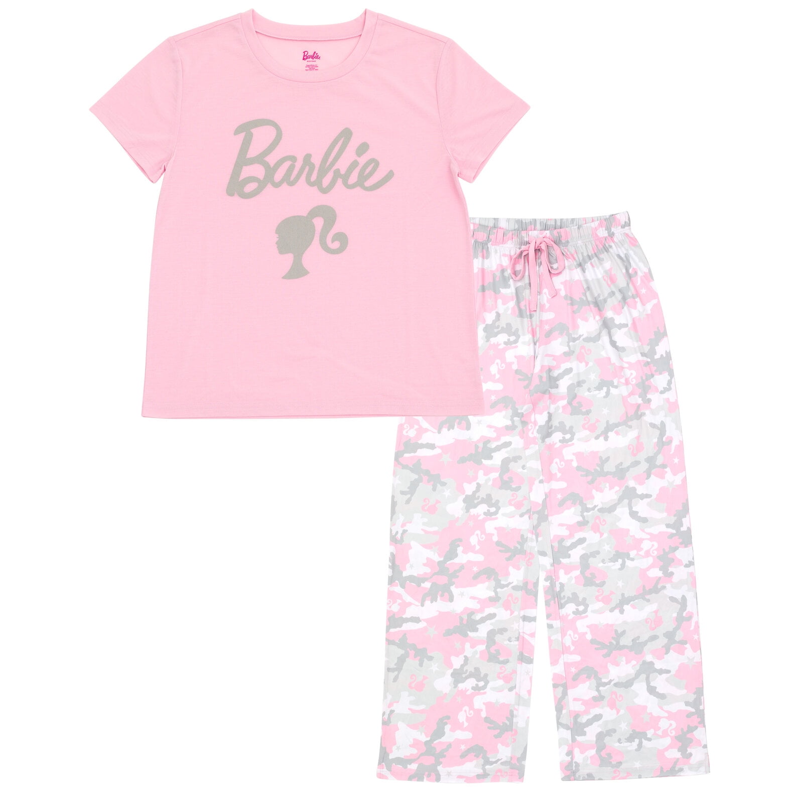 Barbie Matching Family Pajama Shirt and Pants Sleep Set Camo Adult ...
