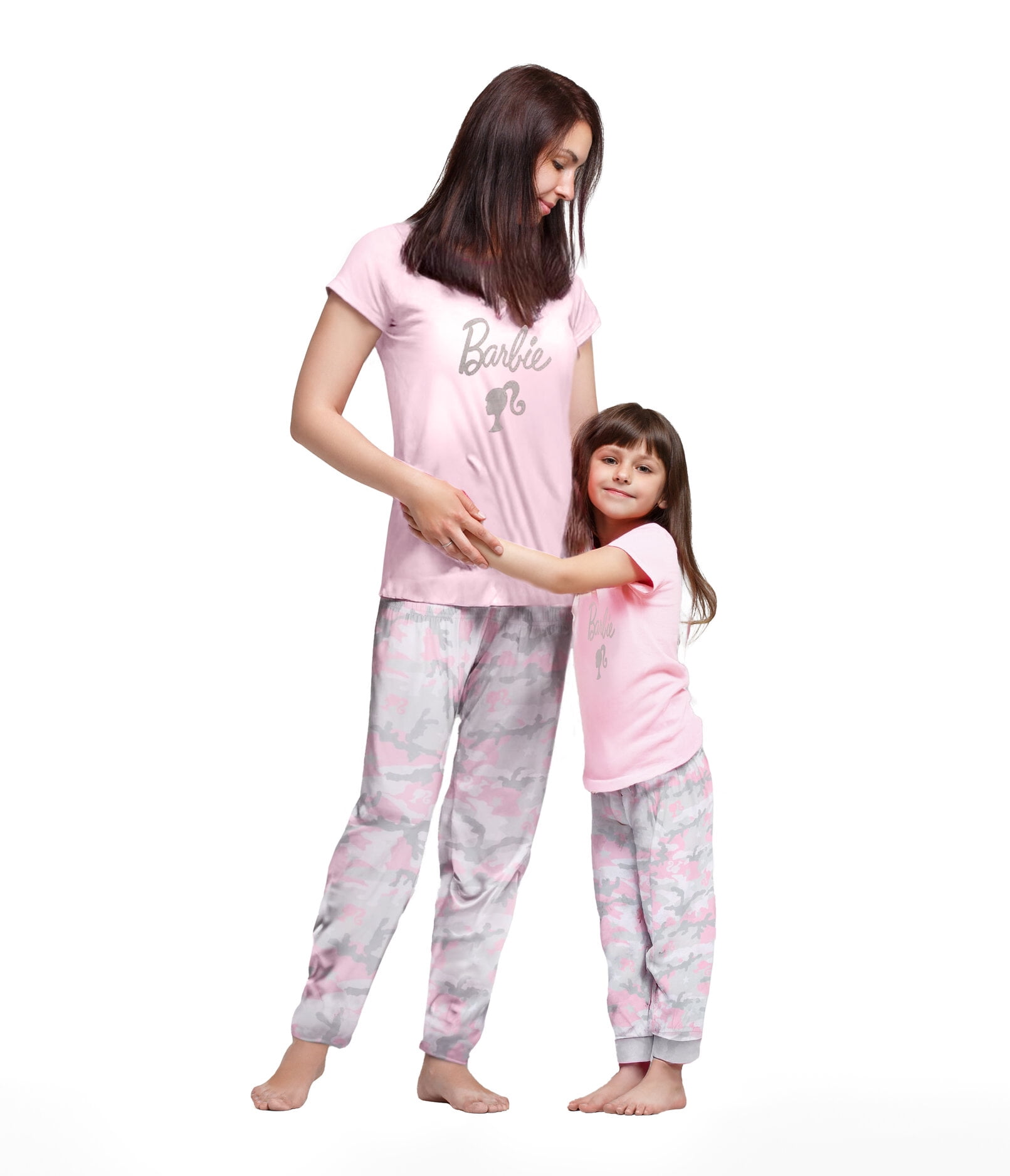 Barbie Matching Family Pajama Shirt and Pants Sleep Set Camo Little Kid ...