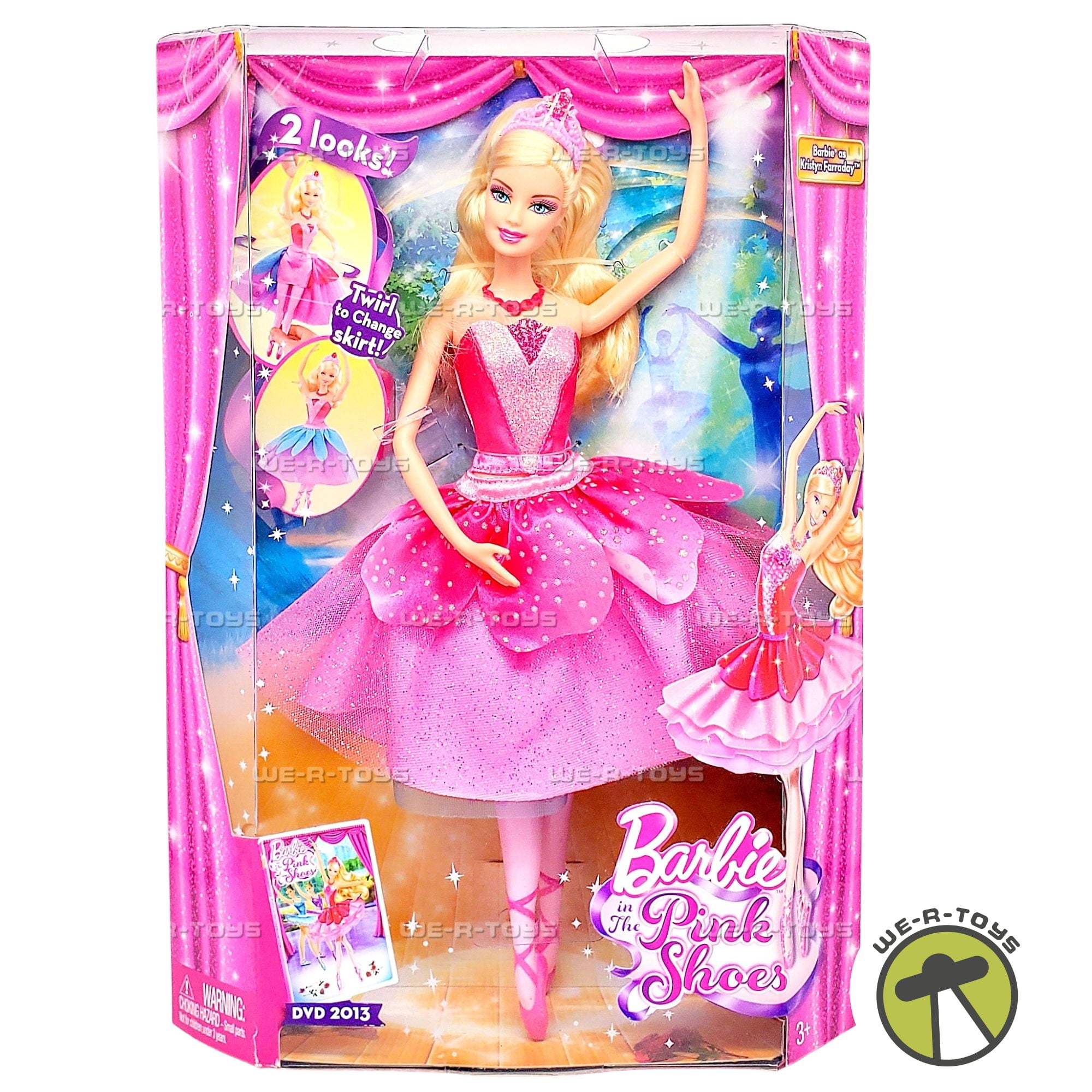 Barbie in the Pink Shoes Transforming Ballerina Kristyn Doll 2012 ...