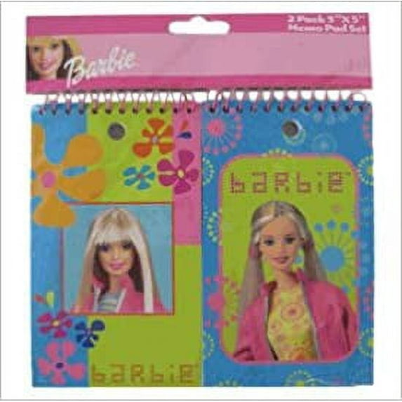 Barbie Memo Pads (Assorted 2 Pack) - Assorted Barbie Spiral Notepad Toy ...