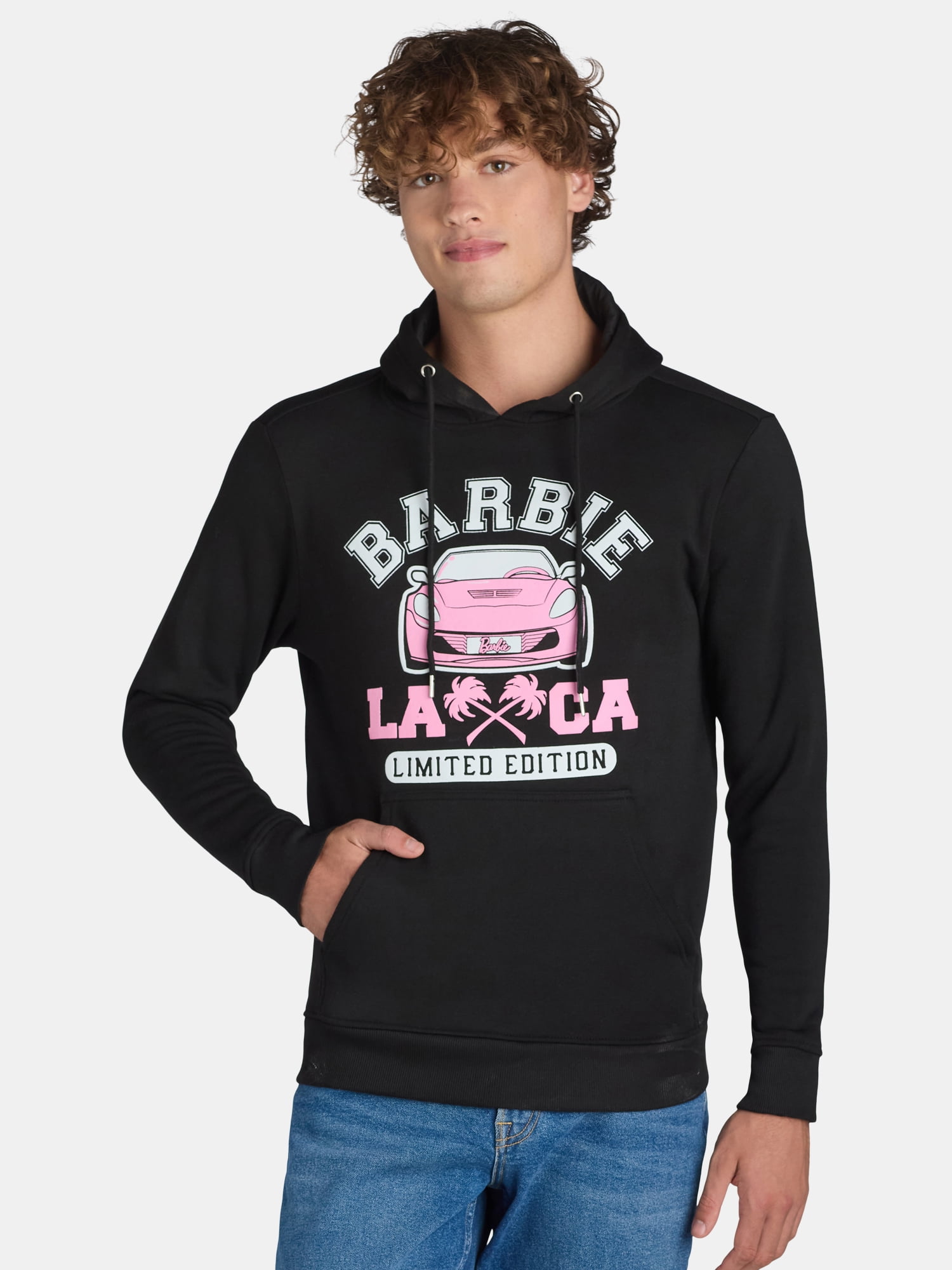 Barbie Men's and Big Men’s Logo Graphic Hoodie, Sizes S-3XL - Walmart.com