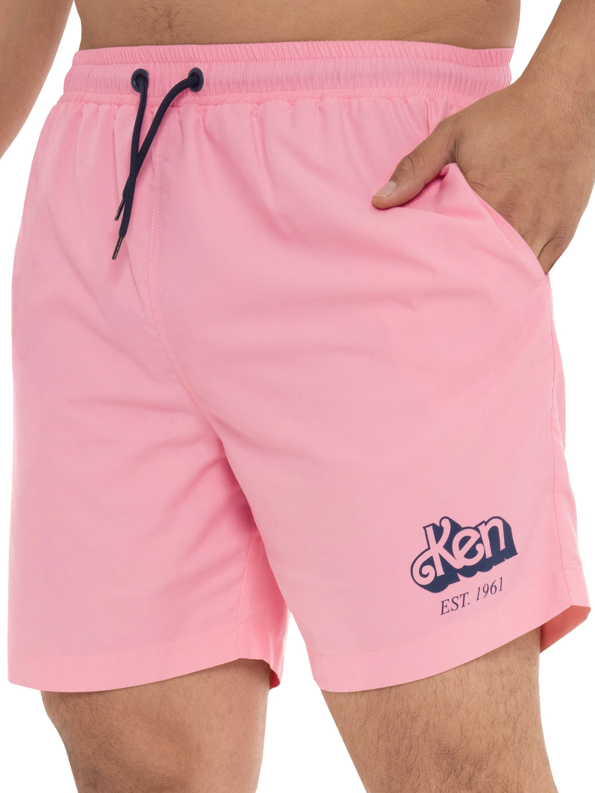 Barbie Mens Ken Swim Trunks Pink Sizes S-XXL - Walmart.com