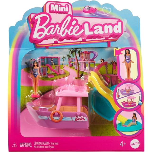 Barbie Mini BarbieLand Doll & Vehicle Set with 1.5-inch Doll & Dream ...
