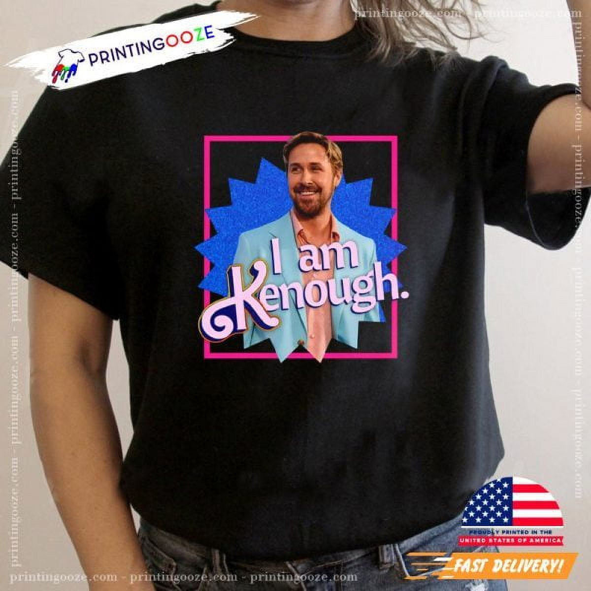 Barbie Movie I Am Kenough Ken Ryan Gosling Shir - Walmart.com