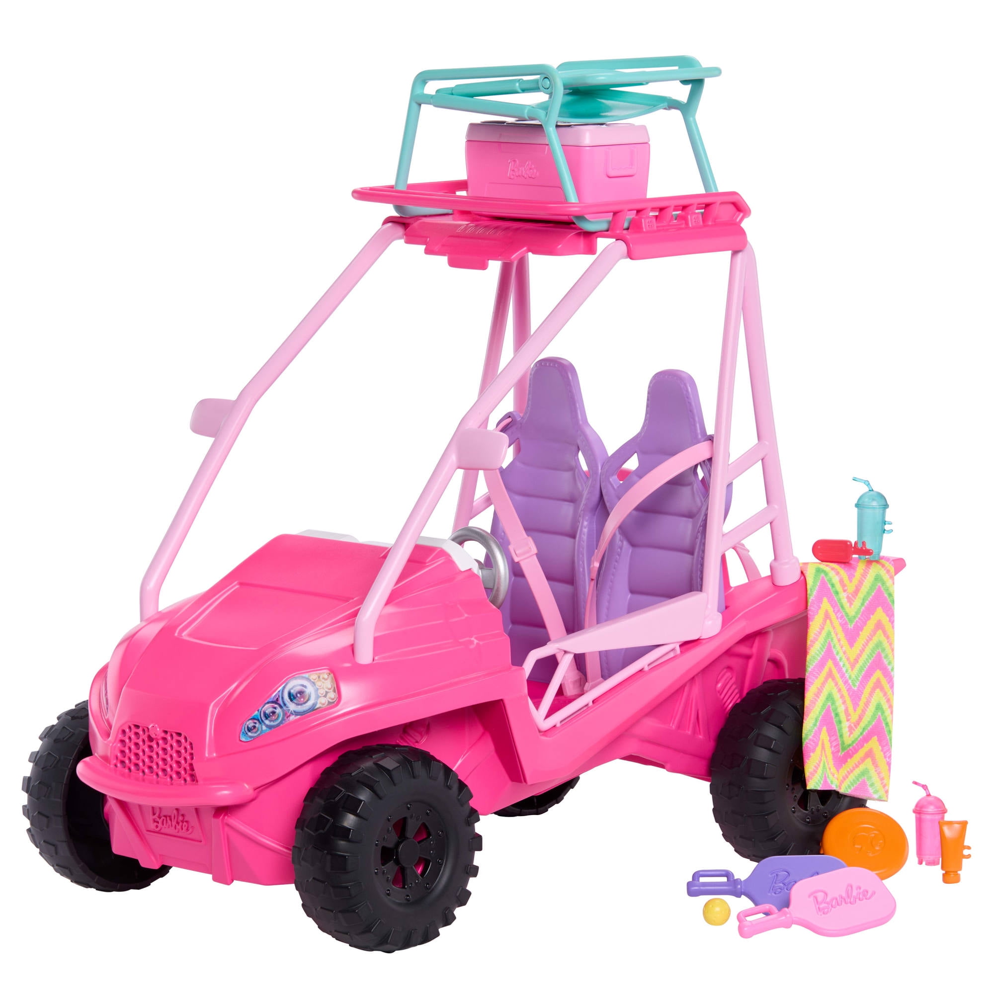 Barbie Mysteries: Beach Detectives Ultimate Beach Buggy Vehicle Playset ...