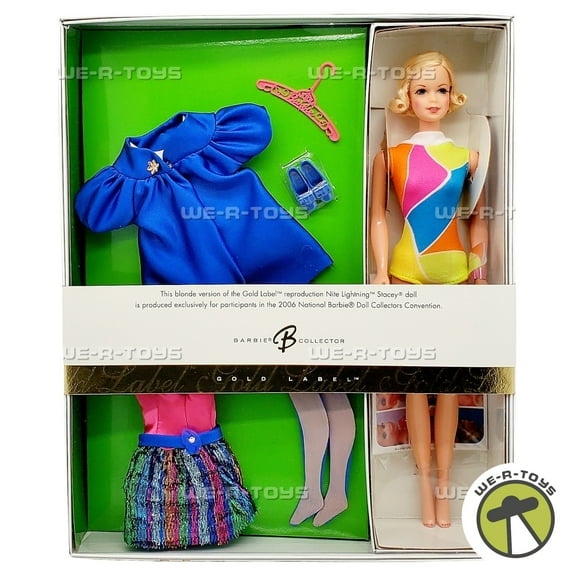 Barbie Nite Lightning Set Reproduction with Stacey Doll Gold Label ...