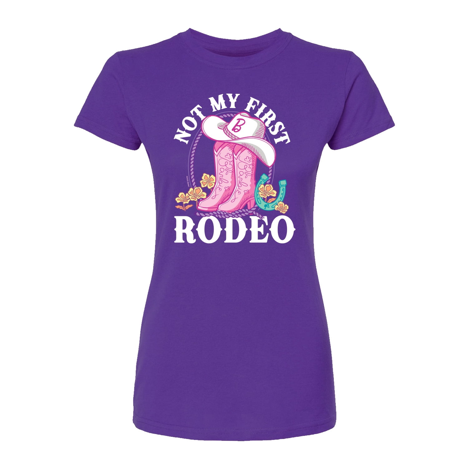Barbie - Not My First Rodeo - Juniors Fitted Graphic T-Shirt - Walmart.com