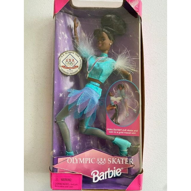 Barbie Olympic USA Skater African American Doll 1998 US Team Mattel ...