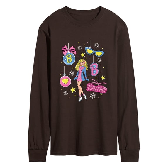 Barbie - Ornament Grid - Men's Long Sleeve Graphic T-Shirt - Walmart.com