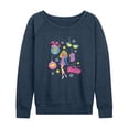 Barbie - Ornament Grid - Women's French Terry Long Sleeve Pullover ...