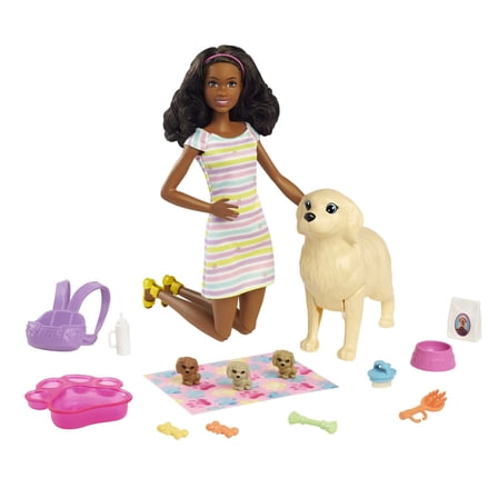 Barbie Beauty Stylist Doll and Hair Salon Playset with Color-Change ...