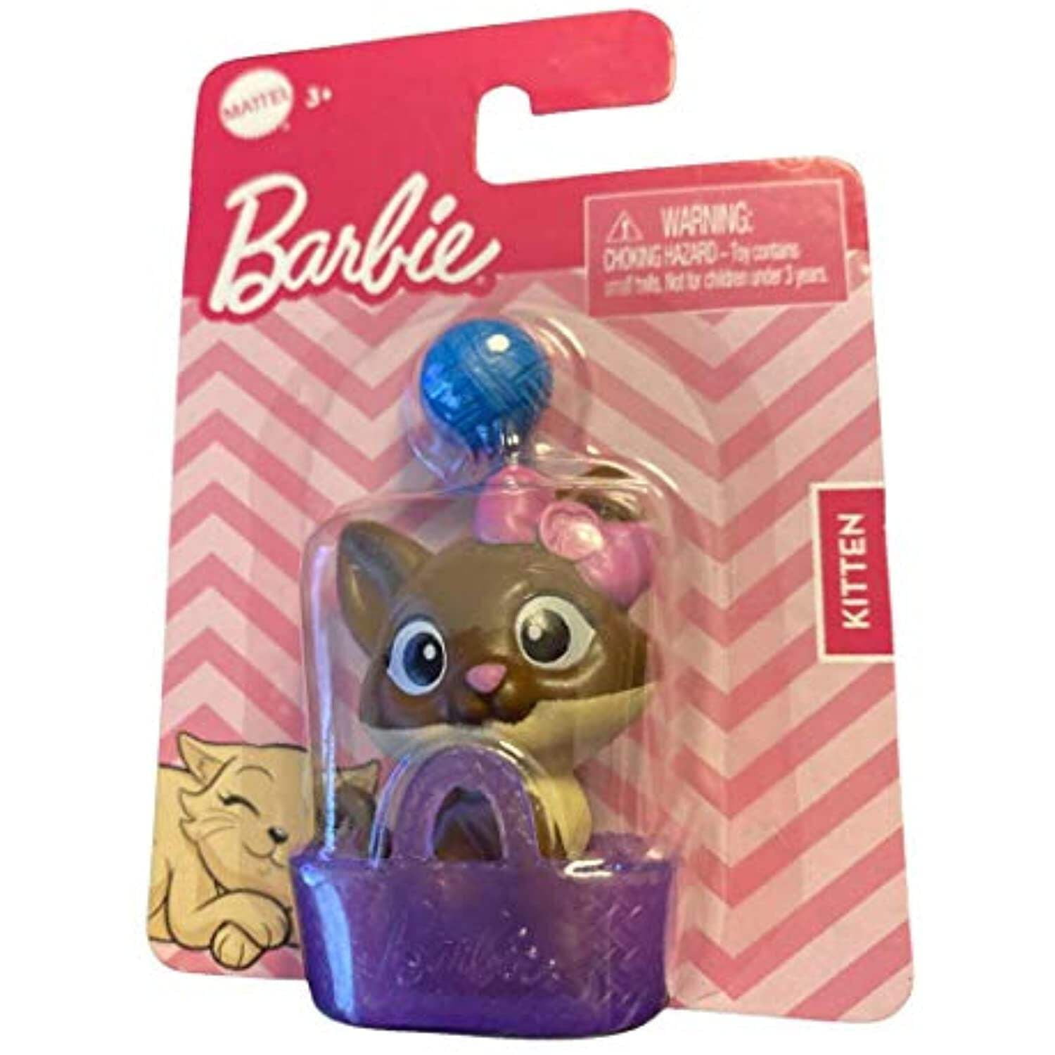 Barbie Cute Kitty Doll Pet with Tote Bag - Role Play Kitten Toy ...
