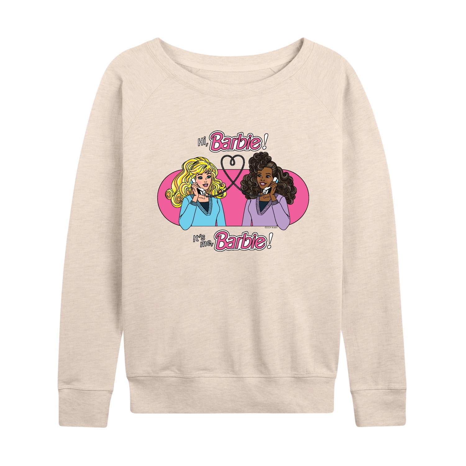 Barbie - Phone Call - Women's French Terry Long Sleeve Shirt - Walmart.com