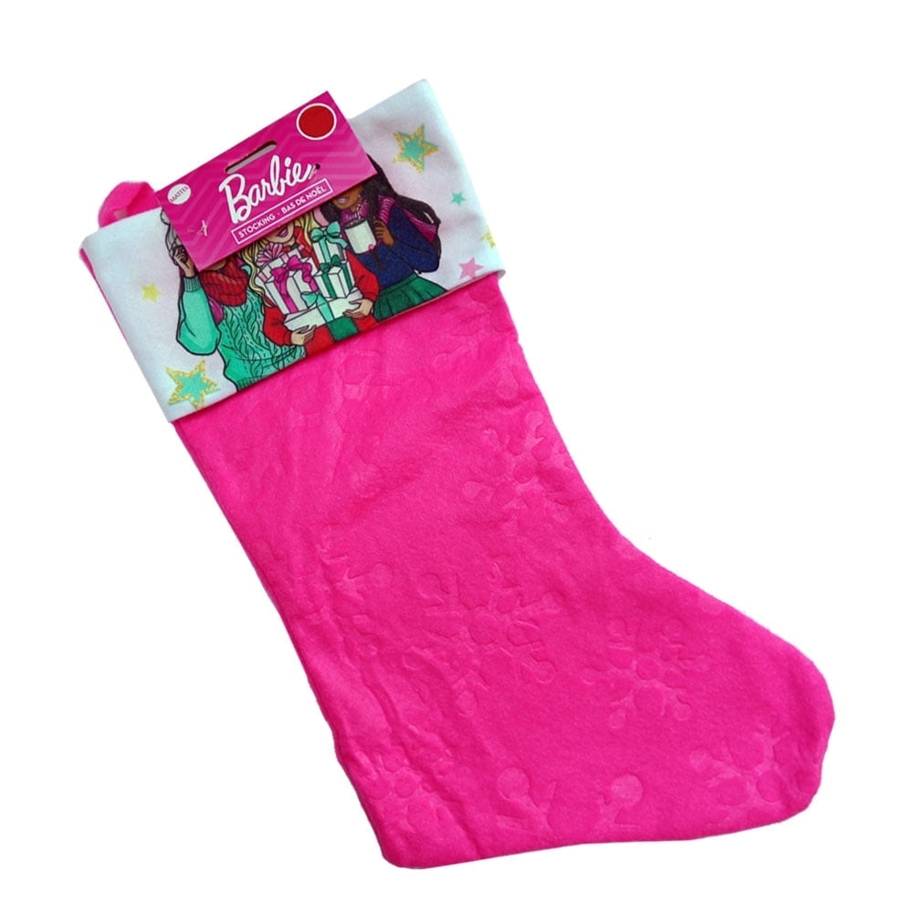 Barbie Pink Christmas Felt Stocking - Walmart.com