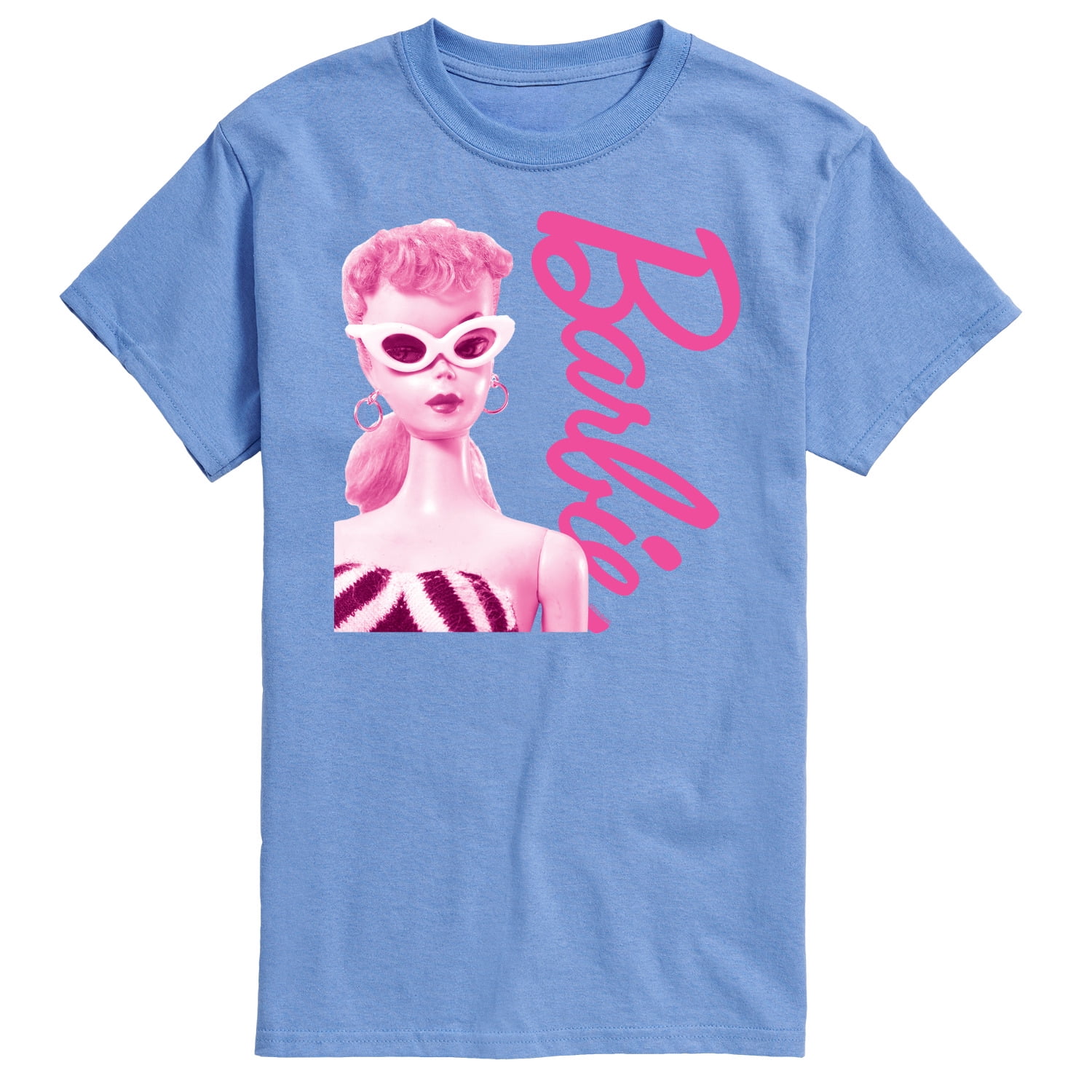 Barbie - Pink Doll Closeup - Men's Short Sleeve Graphic T-Shirt ...