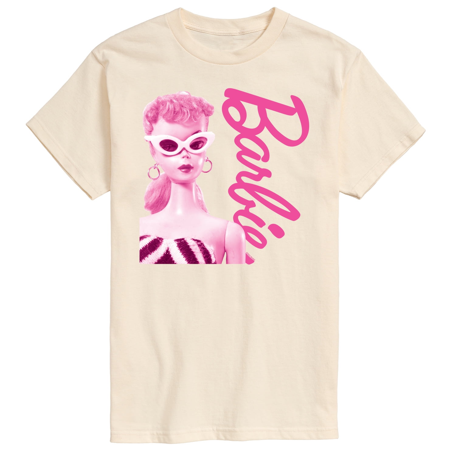 Barbie - Pink Doll Closeup - Men's Short Sleeve Graphic T-Shirt ...