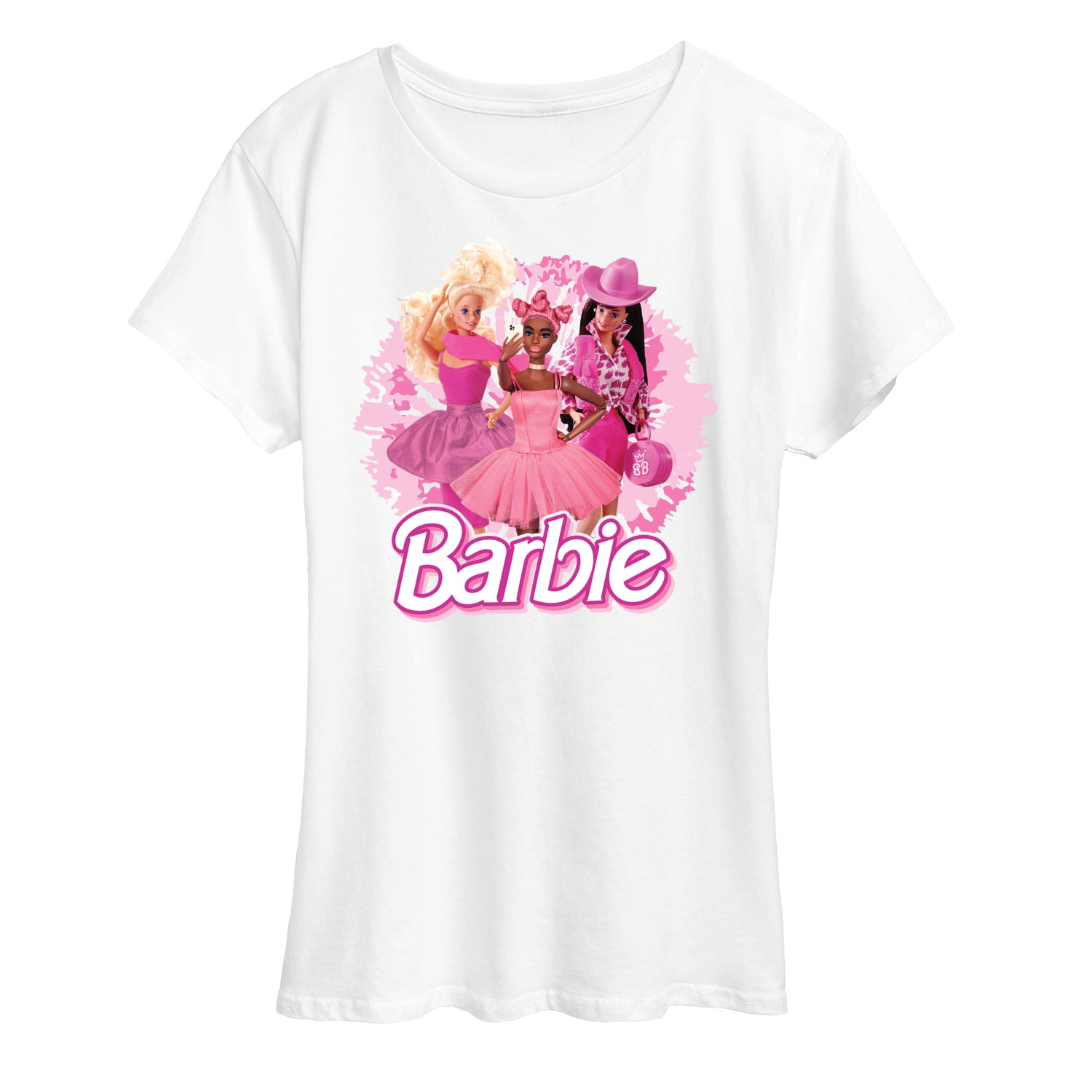 Barbie - Pink Doll Closeup - Women's Short Sleeve Graphic T-Shirt ...