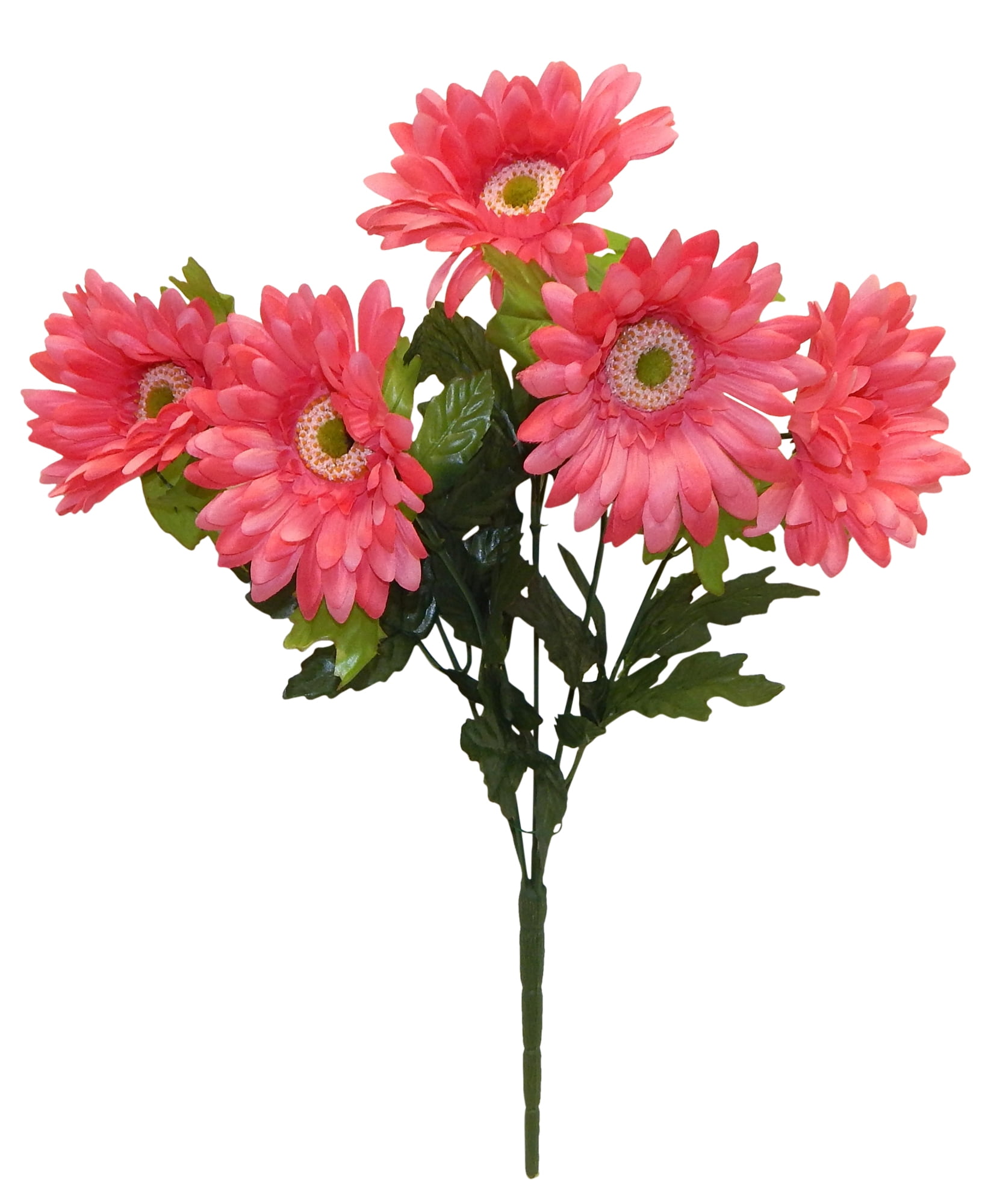 Barbie Pink Gerbera Daisy 21in Artificial Polysilk Faux Fake Flower ...