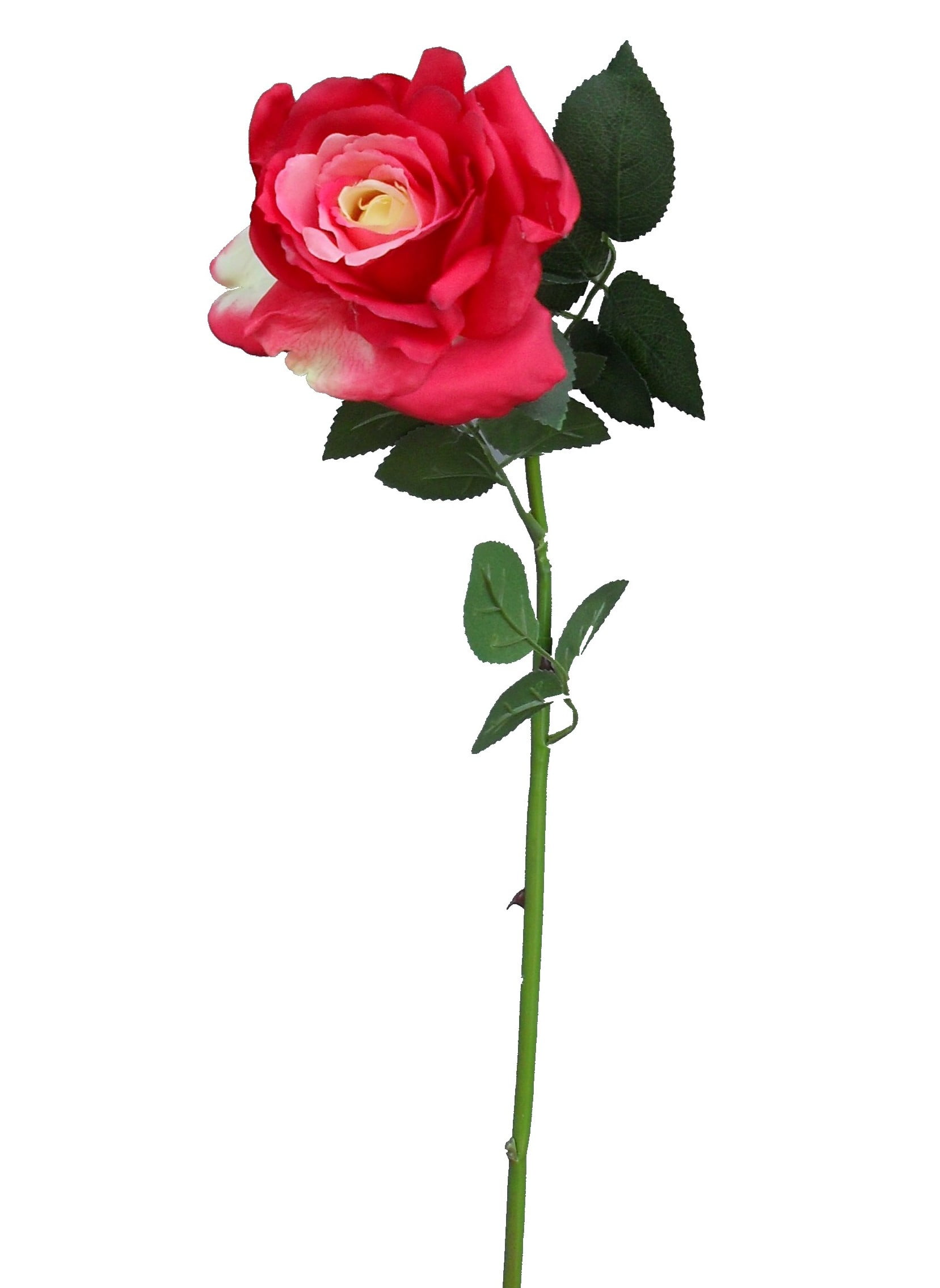 Barbie Pink Rose 31in Artificial Polysilk Faux Fake Open Bloom Flower ...
