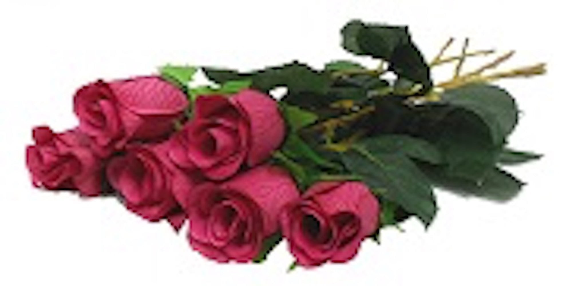 Barbie Pink Rose Bud 24in Artificial Polysilk Faux Fake Flower Long ...