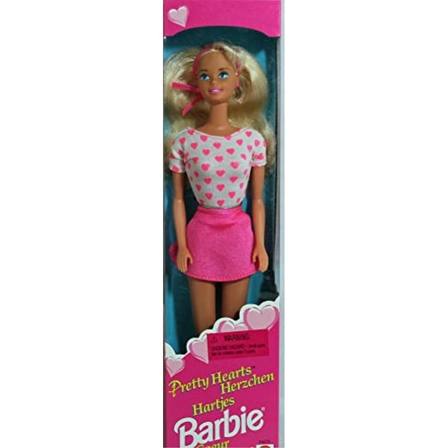 Mattel Barbie Pretty Hearts Doll (1995), Tall Barbie, Sealed, SKU ...