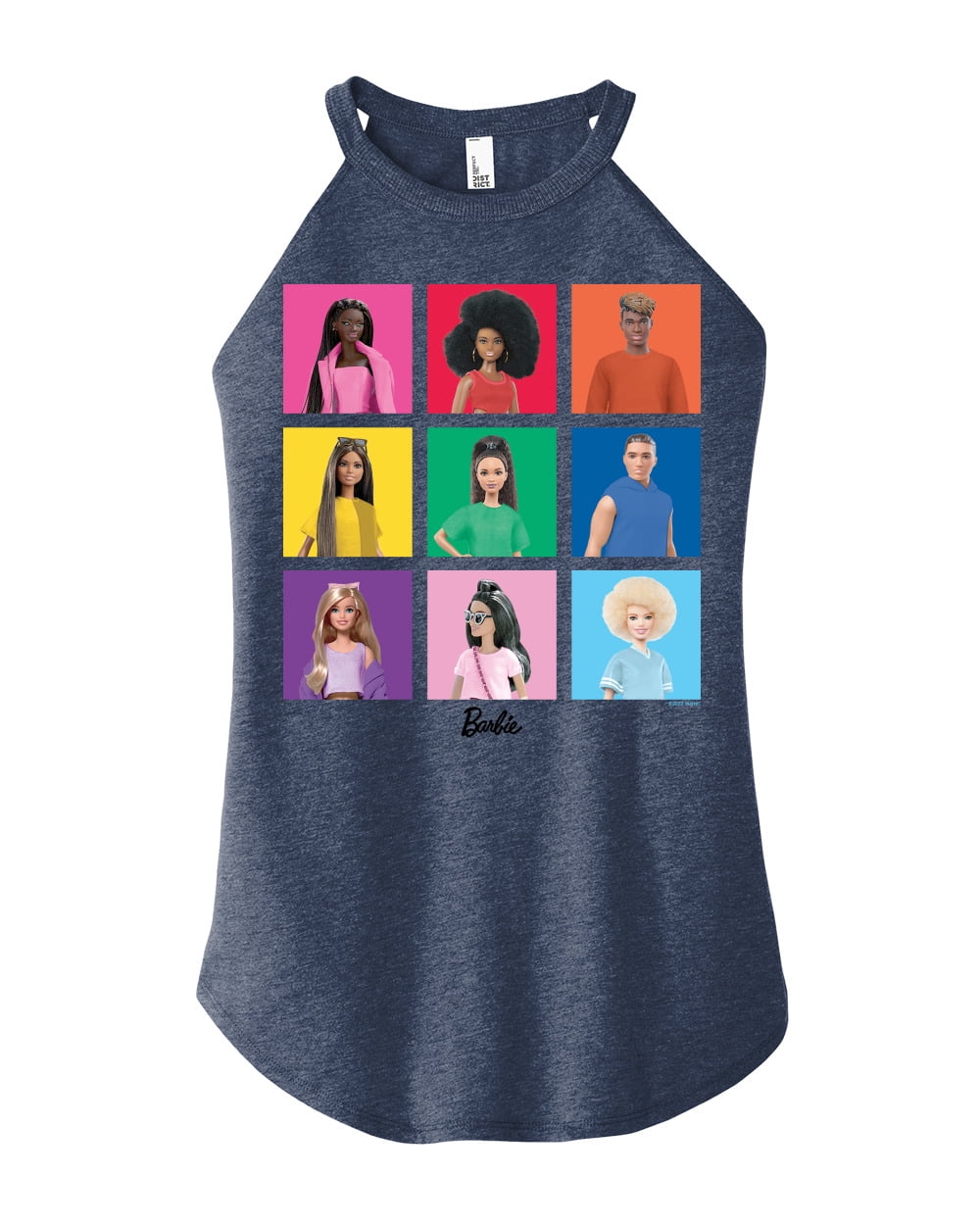 Barbie Pride - Pride Squares - Juniors High Neck Tank Top - Walmart.com