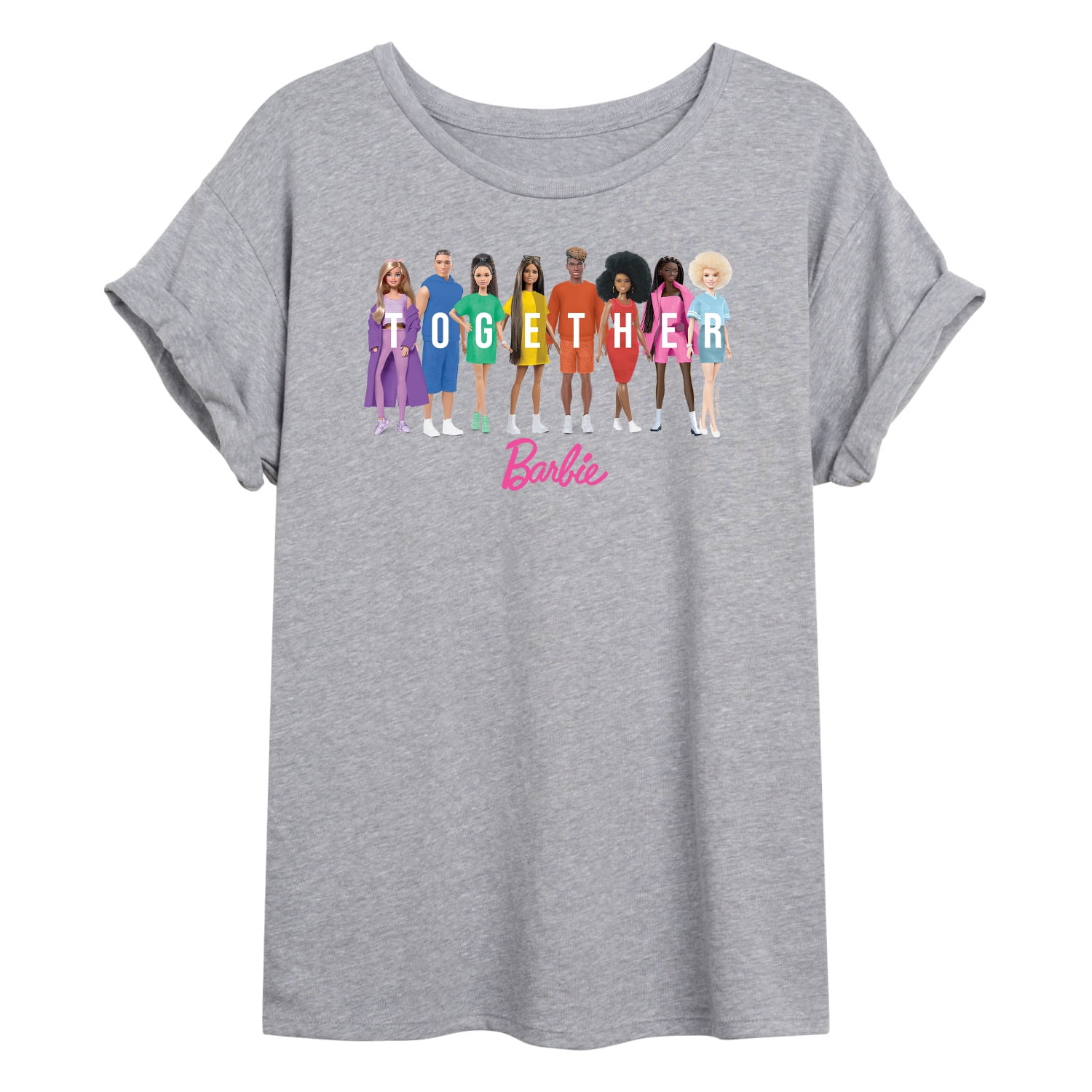 Barbie Pride - Together - Juniors Ideal Flowy Muscle T-Shirt - Walmart.com