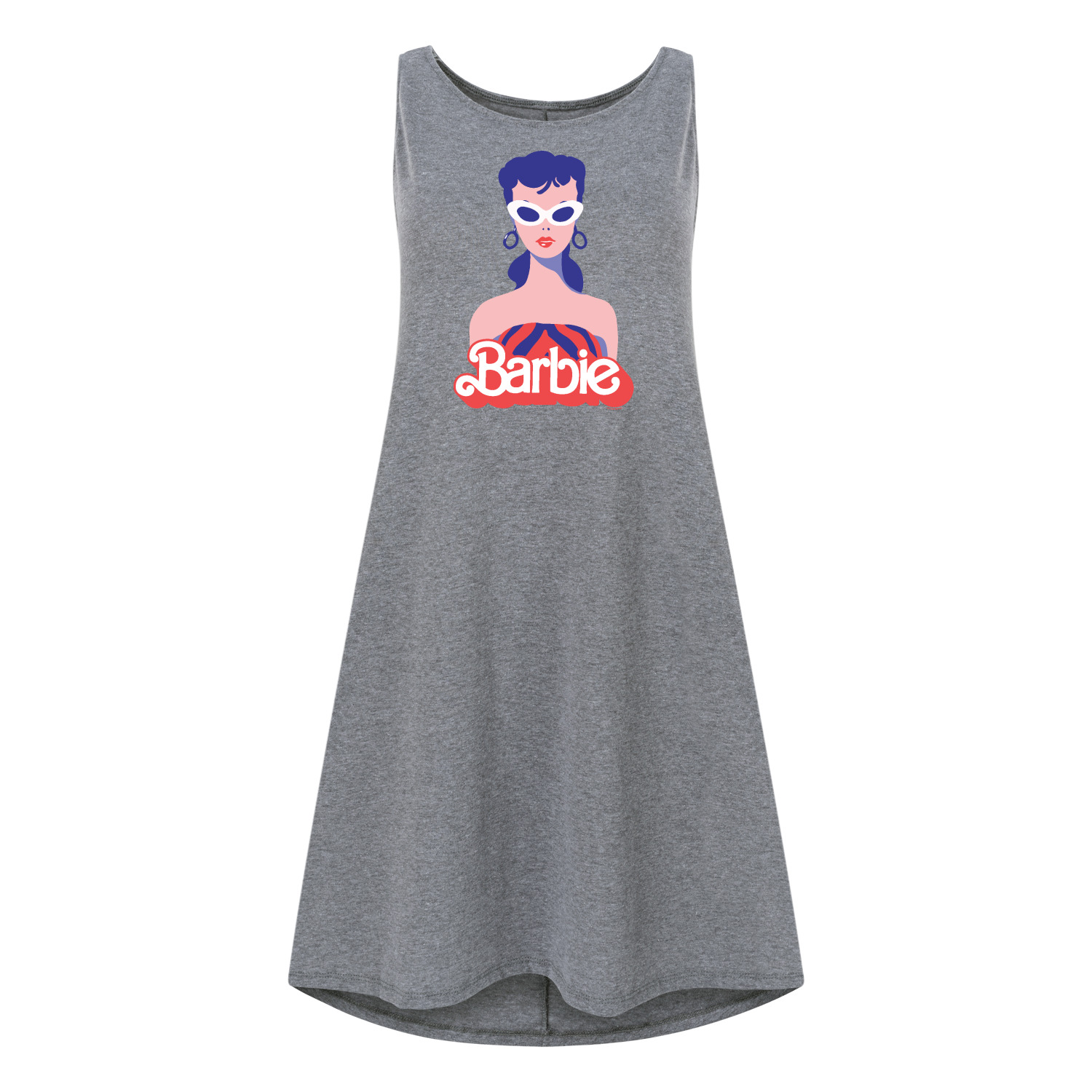 Barbie - Retro Beach Barbie - Women's Sleeveless Shift Dress - Walmart.com