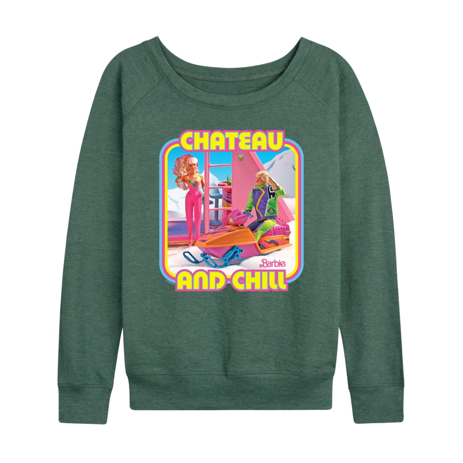 Barbie - Retro Chateau And Chill - Women's French Terry Long Sleeve ...