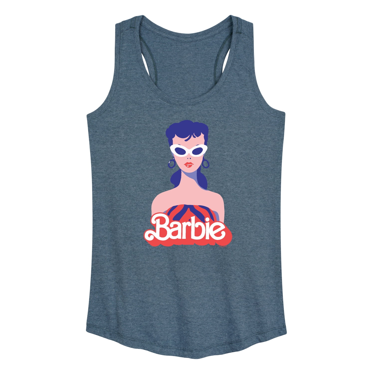 Barbie - Retro Classic Styled Barbie - Women's Racerback Tank Top ...