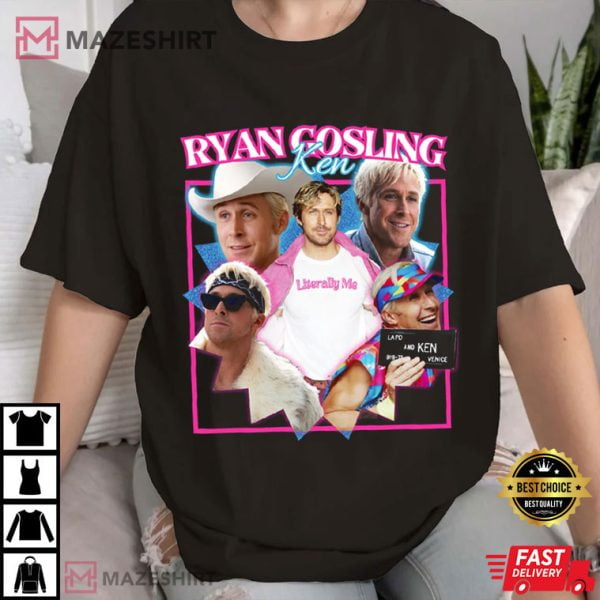 Barbie Ryan Gosling Ken Literally Me T-Shirt - Walmart.com Barbie Ryan Gosling Ken Literally Me T-Shirt - Walmart.com