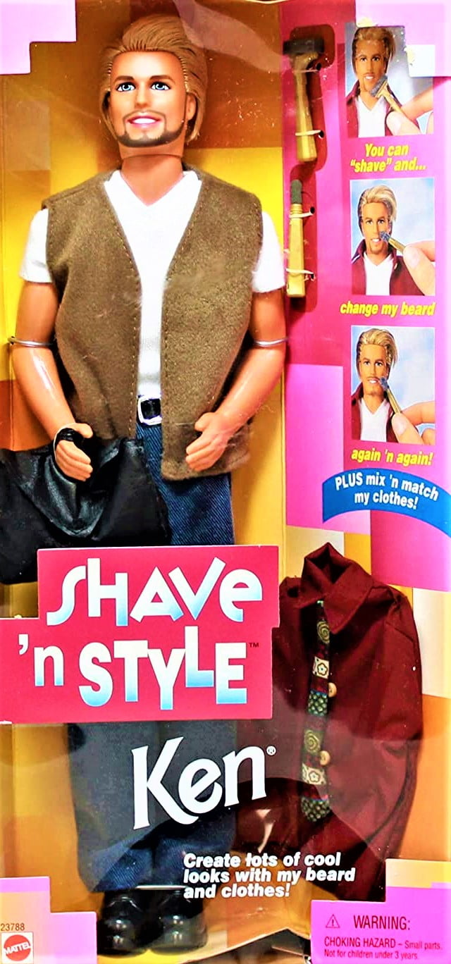 Barbie Shave N Style Ken Doll 1999 Mattel #23788 - Walmart.com