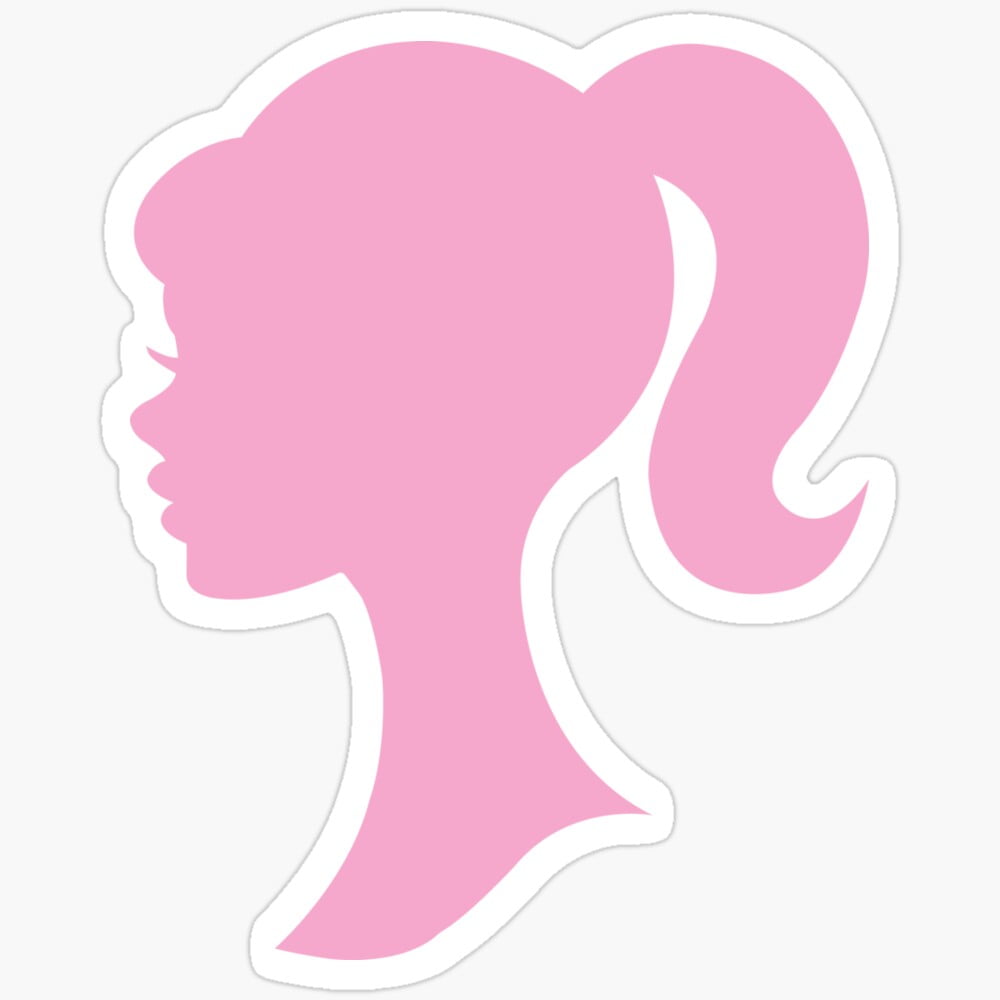 Barbie Silhouette Sticker Phone Decal Water Bottle Stickers Car Decals ...