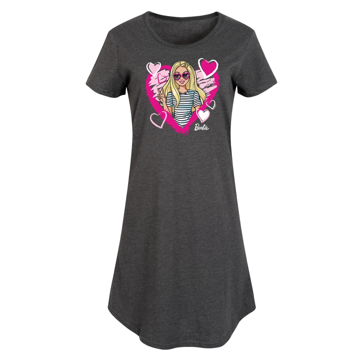 Barbie - Sketchy Hearts Barbie - Women's Any Way Dress - Walmart.com