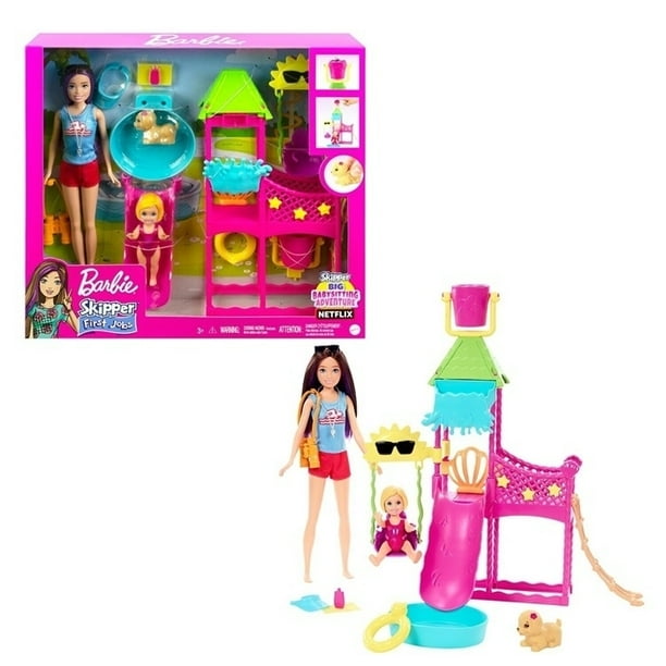 Barbie Skipper First Jobs™ - Waterpark 36x8x32cm - Walmart.com