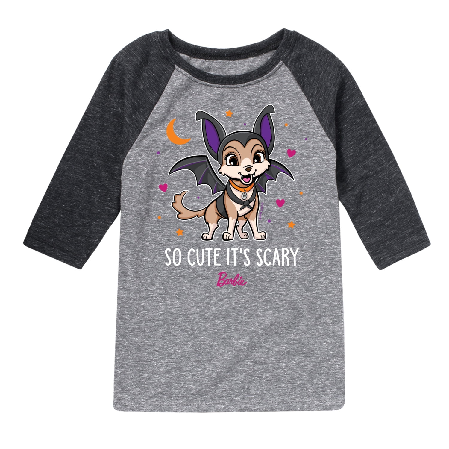 Barbie - So Cute It's Scary - Toddler And Youth Raglan Graphic T-Shirt ...